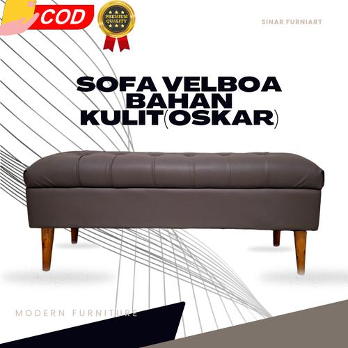 Promo 0SCAR KULIT - SOFA BENCH MINIMALIS / bahan oscar kulit sintetis ...