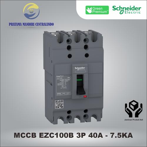 Jual MCCB 3P 40A 7,5KA EasyPact SCHNEIDER Breaker 3 POLE 3P ...