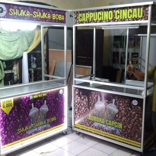Jual gerobak capcin - Kota Bekasi - Queen booth portable | Tokopedia