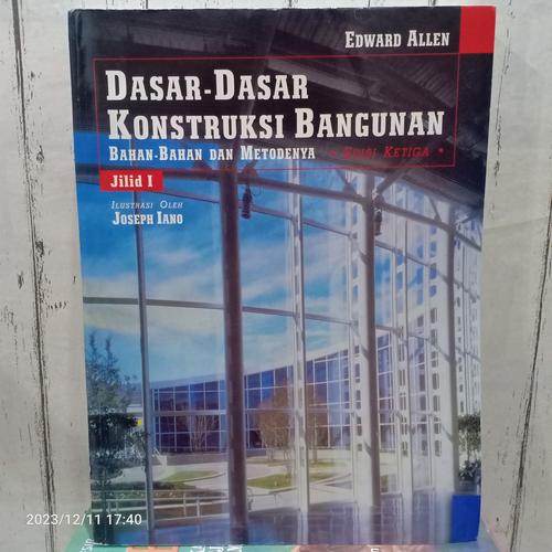 Jual ORIGINAL BUKU DASAR-DASAR KONSTRUKSI BANGUNAN Bahan-Bahan Dan ...
