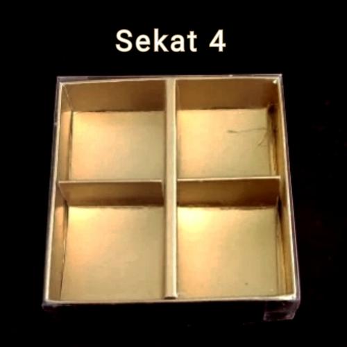 Jual Box Cokelat Kemasan Bungkus Permen Coklat Kotak Mika Sekat Gold ...