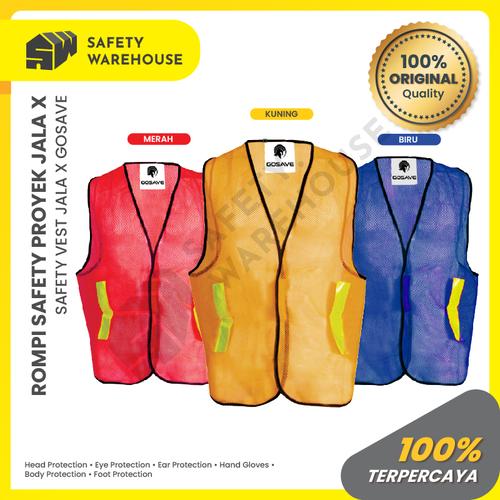 Jual Rompi Safety Jaring Proyek Gosave Warna Biru , Warna Merah ... Jual Rompi Safety Jaring Proyek Gosave Warna Biru , Warna Merah ...