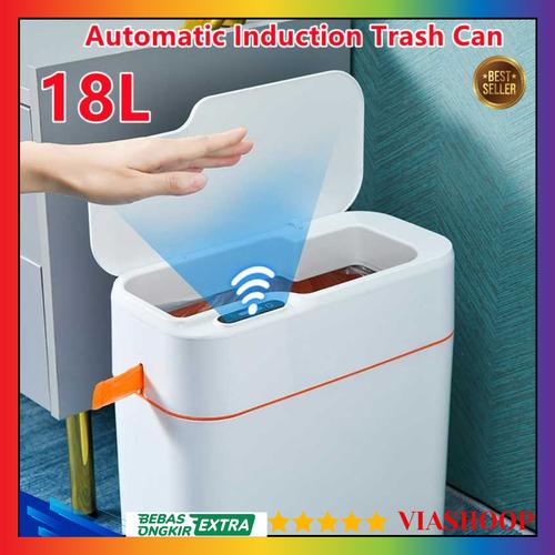 Jual Tempat Sampah Pintar otomatis Smart Trash Motion Sensor Waterproof ...