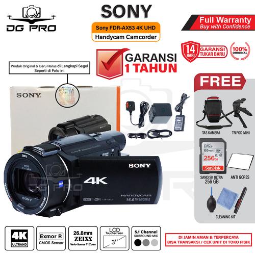 Jual Sony FDR-AX53 4K Ultra HD Handycam Camcorder AX 53 Original - UNIT ...
