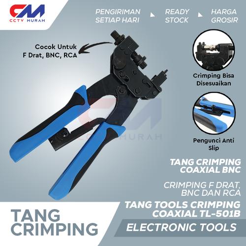 Jual Alat Crimping Kompresi Konektor, Alat Crimping RG6 Tahan Air F BNC ...