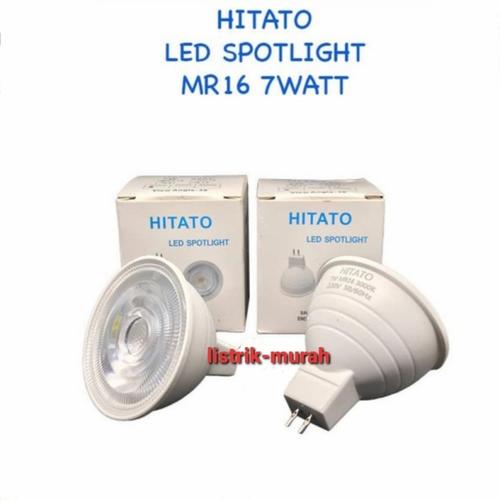 Jual Hitato Lampu Sorot LED 7w 7watt 7 w watt MR16 12Vdc 12 Volt DC PAR ...