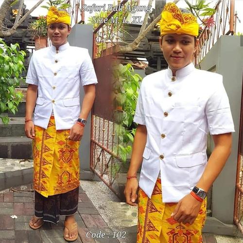 Jual Jas Safari Bali Bescap Pakaian Adat Bali - XL, Panjang - Kab ...