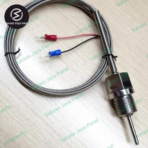 Jual thermocouple sensor panas TCA kabel drat 1/2"npt pipa 4mm x 30mm ...