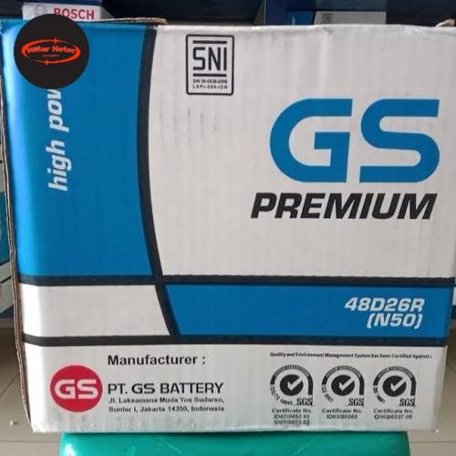 Jual Aki Basah GS Premium N50 12V 50Ah 48D26R - Jakarta Barat - Miliar Motor | Tokopedia
