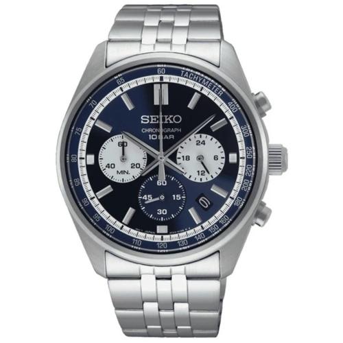 Jual Seiko Chronograph SSB427P1 Quartz Movt Blue Dial WR100M Ssb427 ...