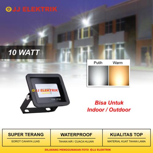 Jual Lampu Sorot LED 10W Flood Light Tembak Outdoor 10 Watt - Putih - Kab. Tangerang ...