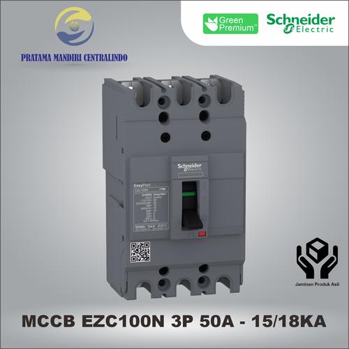 Jual MCCB EZC100N 3P 50A 15/18kA EasyPact SCHNEIDER Breaker - EZC100N3050 - Jakarta Barat ...