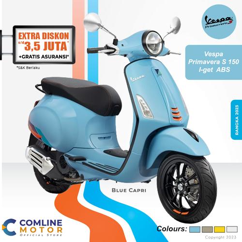 Promo COMLINE-Sepeda Motor Vespa Primavera S 150 i-get ABS 2023 - White Innocenza, JaDeTaBek ...