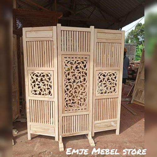 Jual sketsel partisi ruangan penyekat ruangan kayu pembatas dapur ...