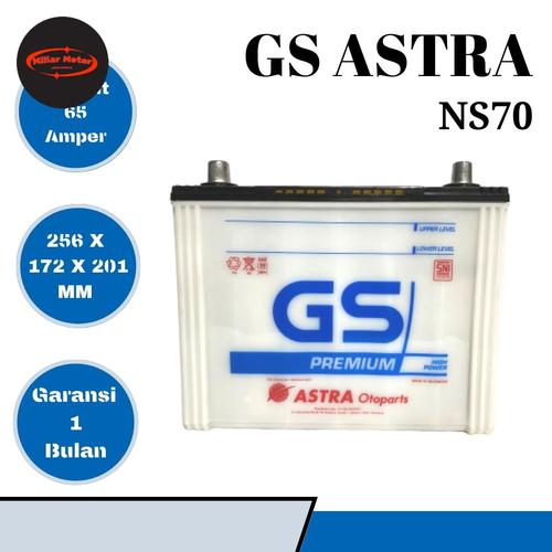 Jual Aki Basah GS Astra NS70 12V 65Ah Kijang Kapsul Grand Colt Hi Ace ...