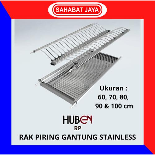 Jual HUBEN Rak Piring Gantung Tatakan Lemari Kitchen Stainless Anti ...