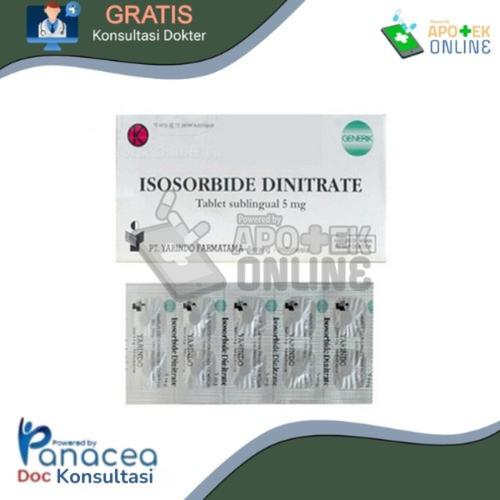 Jual ISOSORBIDE DINITRATE 5MG 100`S - Jakarta Selatan - Apotek Prima ...