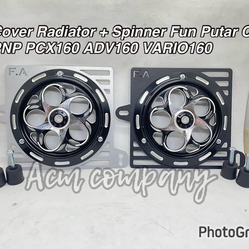 Jual Cover Radiator + Spinner Fun Putar CNC PNP VARIO160-PCX160-ADV160 ...
