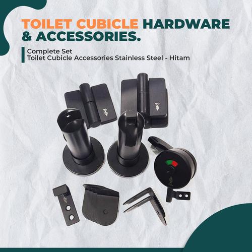 Jual Paket Toilet Cubicle Accessories Stainless Steel Complete Set ...
