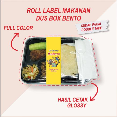 Jual Paper Belt Bento/ Cetak Print Label Kemasan/Packaging/Label/ MURAH ...