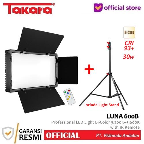 Jual Takara LUNA 600B Bi-Color Video Studio LED Light - COMBO 1 - Jakarta Barat - Takara ...