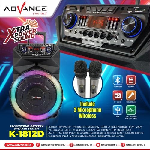 Promo Speaker Advance K1812D Profesional Baterry Speaker System Cicil 0% 3x - Jakarta Pusat ...