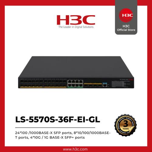 Jual H3C CORE SWITCH LS-5570S-36F-EI-GL 24 PORT+8*BASE T PORT+4*10G SFP ...