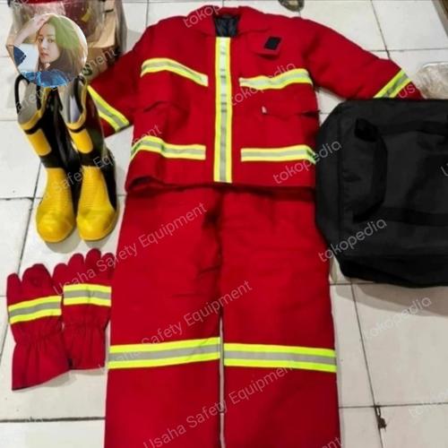 Jual Full Set Baju Pemadam Kebakaran Anti Api / Baju Pemadam Kebakaran ...