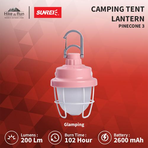 Promo Lampu Tenda Sunrei Pinecone 3 Rechargeable Hanging Camping Lantern - Pro - Green - Jakarta ...