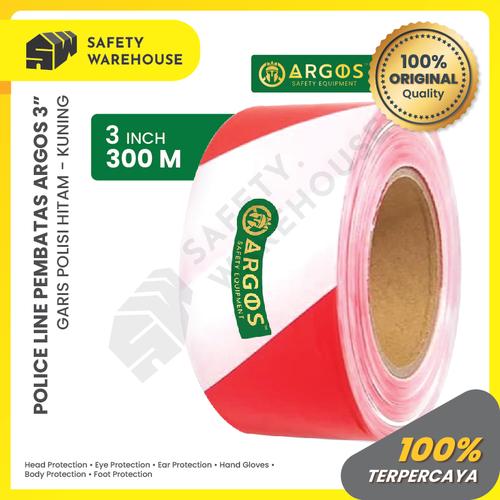 Jual Garis Polisi / Police Line Argos Line Merah Putih 3 inch x 300 M ...