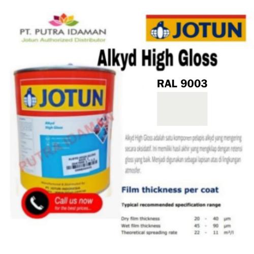 Jual JOTUN CAT ALKYD / ALKYD HIGH GLOSS 5 LITER RAL 9003 - Jakarta ...