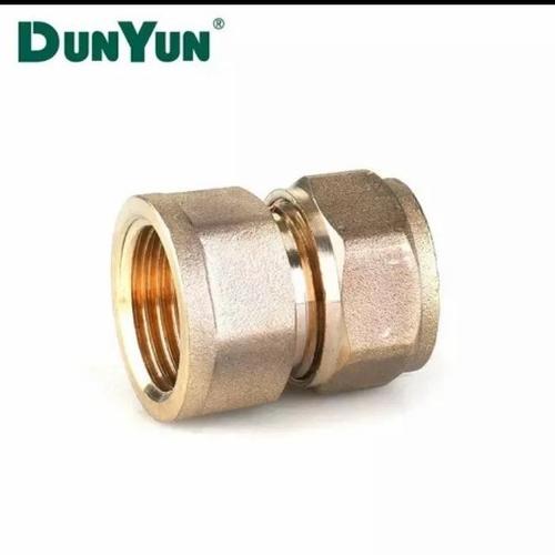 Jual Sambungan pipa air panas dingin/ sok sambung kuningan 1/2 inchi ...