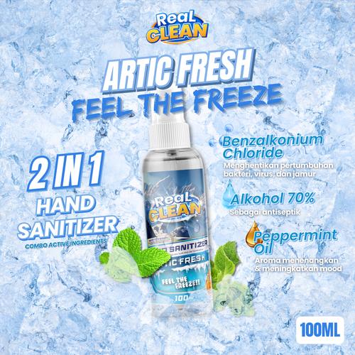 Promo Real Clean Hand Sanitizer Cair Artic Fresh 100 ML-Sanitizer ...