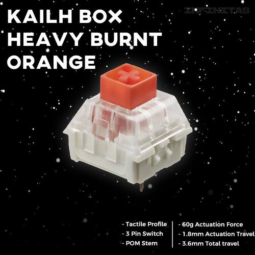Jual Kailh Box Heavy Burnt Orange Lube mechanical keyboard switch ...