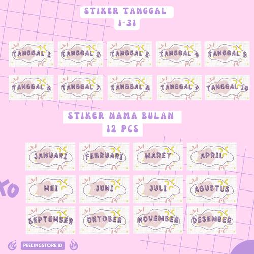 Jual Stiker Deco Huruf/ Angka/ Bulan/ Stiker Aesthetic/Stiker ...