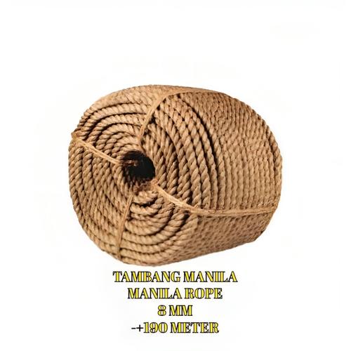 Jual Tali Tambang Manila Rope 8 mm x 190 m x 10 kg Tampar dadung - Kota ...