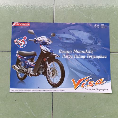 Jual brosur iklan motor jadul Kymco VISA - Kab. Sukoharjo - toko ...