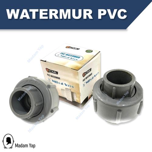 Jual Watermur 1/2 3/4 In Union Socket Watermor PVC Water Mur Sambungan ...