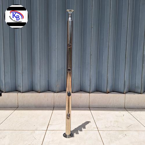 Jual Tiang railing tangga stainless bulat / tiang railing termurah ...