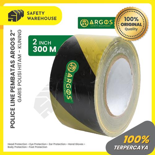 Jual Garis Polisi / Police Line Argos Line Kuning Hitam 2 inch x 300 M ...