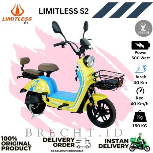 Jual Sepeda Listrik LIMITLESS S2 500 Watt New E Bike - Kuning - Kota ...