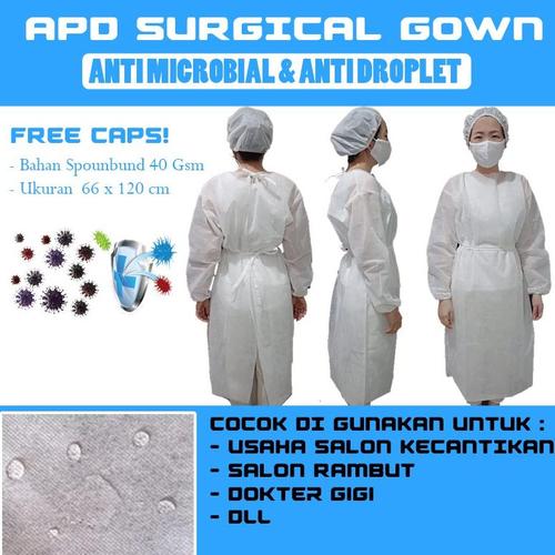 Jual FREE CAPS/TOPI - APD ( Alat Pelindung Diri ) Surgical Gown / Gown ...