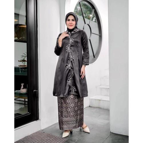Jual setelan kebaya kurung Payet/kebaya Melayu/kebaya Malaysia/kebaya modrn - navy, M - Jakarta ...