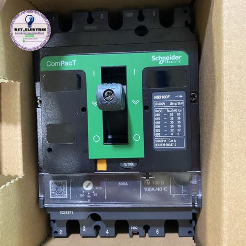 Jual MMCB NSX100F 3P 100A 36kA MCCB NSX NEW C10F3TM100 Original ...