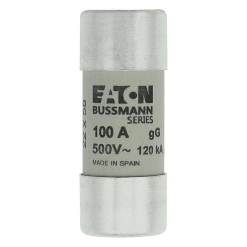 Jual FUSE BUSSMANN C22G100 22x58 100A 500V 120KA ORIGINAL EATON ...