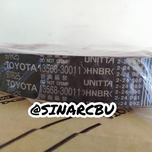 Jual TIMING BELT 13568-39016 ORIGINAL TOYOTA FORTUNER INNOVA HIACE 2KD ...