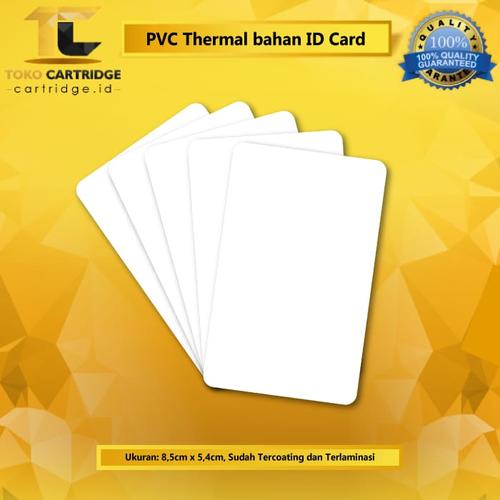 Jual PVC Thermal bahan ID Card 8,5cm x 5,4cm Blank PVC Perlembar ...