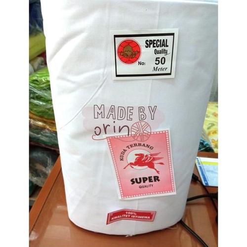 Jual Kain Mori Cap Kuda Terbang 1 Roll / Kain Kafan 1 Roll / Kain ...