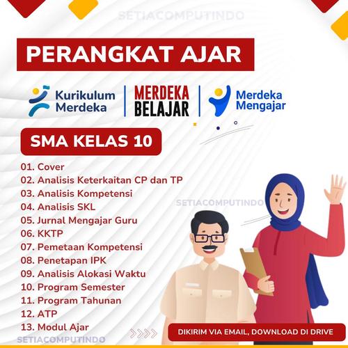 Jual Perangkat Modul Ajar SMA Kelas 10 X IKM - Kumer - Kurikulum ...