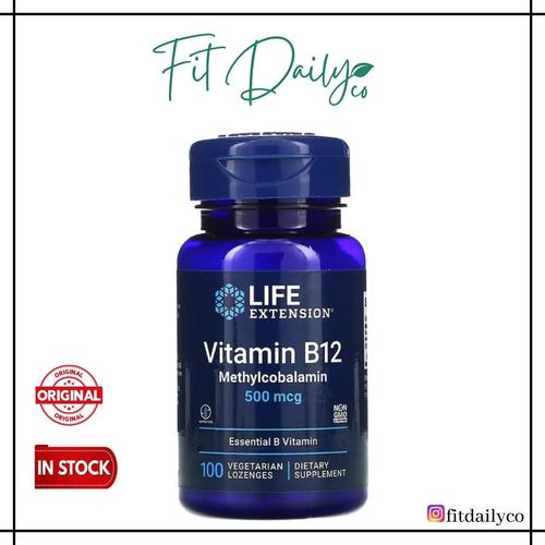Jual Life Extension B12 500 mcg Methylcobalamin 100 Veg Lozenges - Kota ...